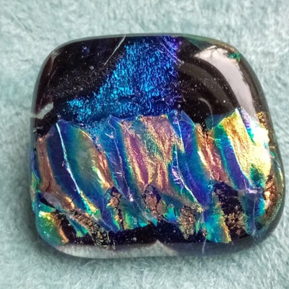 Jewelry | Dichroic Glass Pin Blues | Poshmark